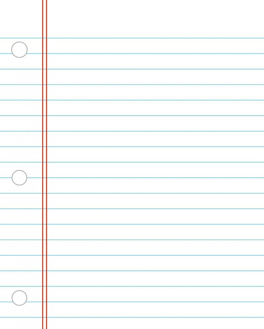 Printable Notebook Paper College Wide Ruled