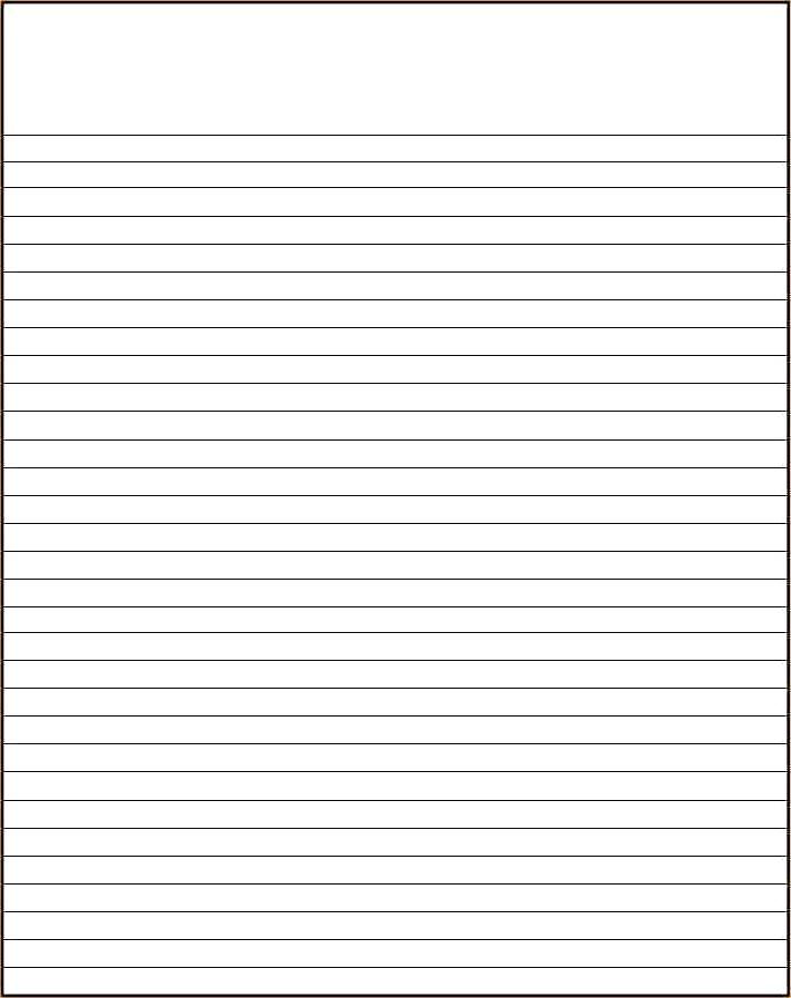 Wide Ruled Lined Paper On Ledger Sized Paper In Landscape Orientation 