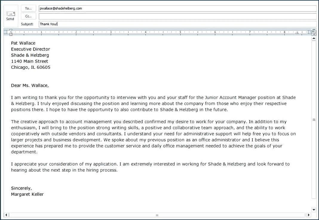 Professional Business Email Format Template Example