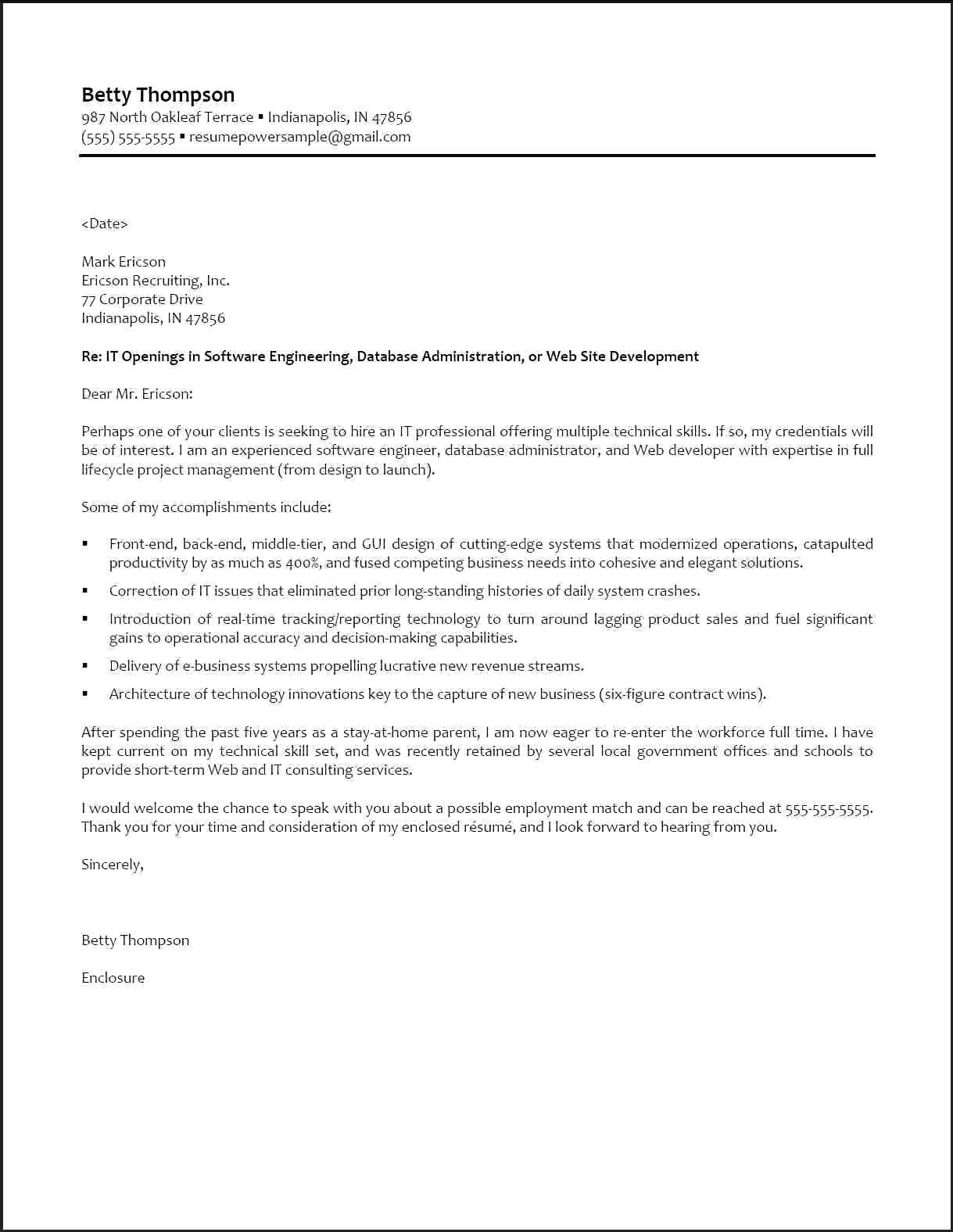 Professional Business Email Format Template Example
